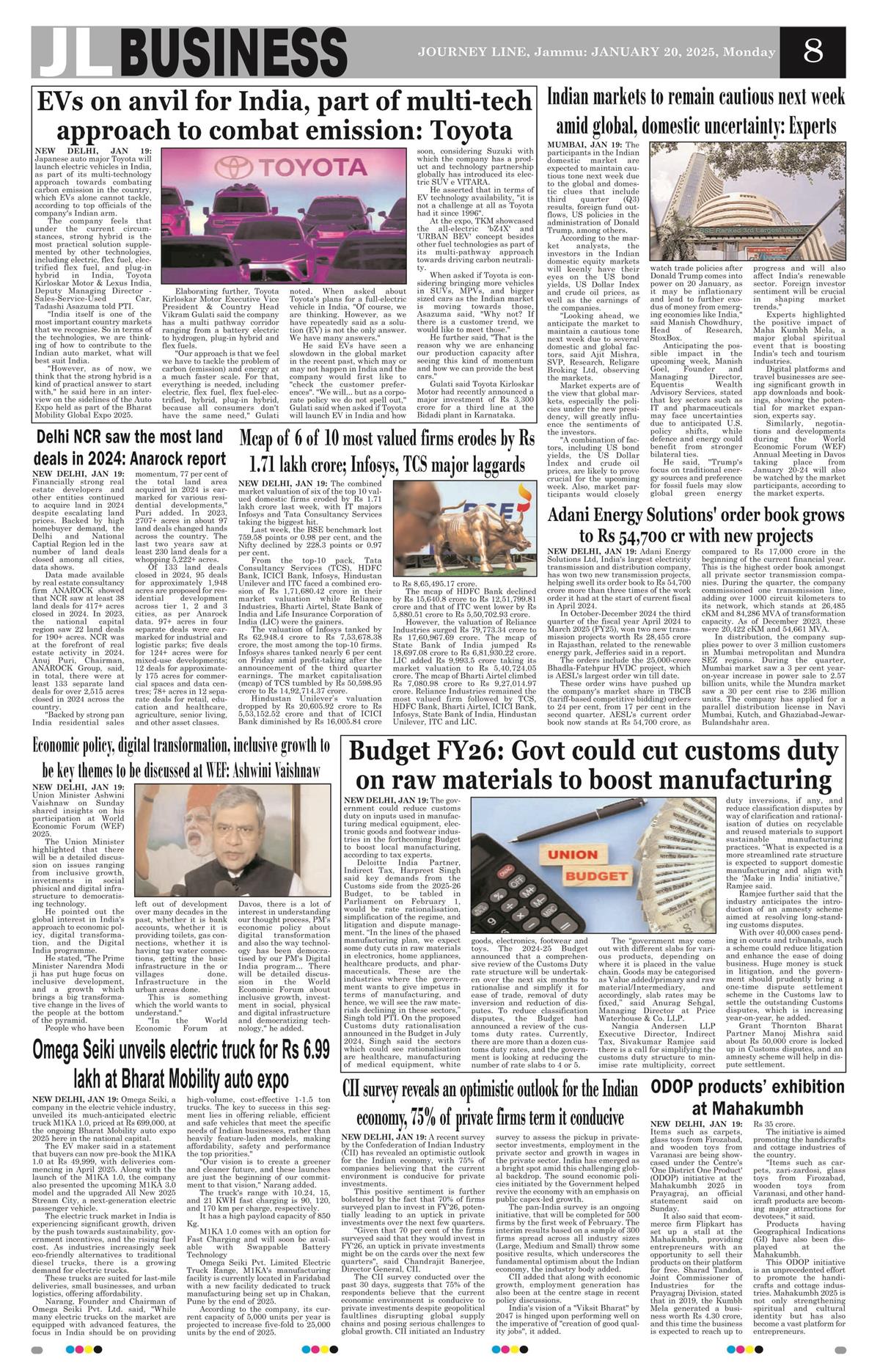 Journey Line E-Paper: Daily Newspaper Jammu Kashmir, Published from Jammu